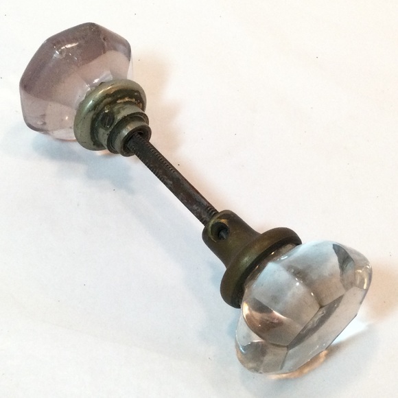 Accents | Vintage Glass Door Knobs One Knob Slightly Purple Unmatched Knobs | Poshmark